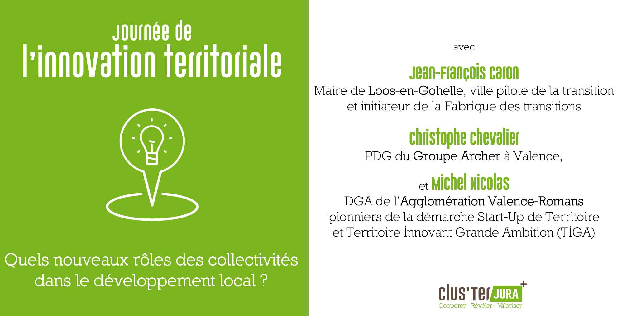 Journée de l'Innovation Territoriale - 25 février 2020 - Clus'Ter Jura